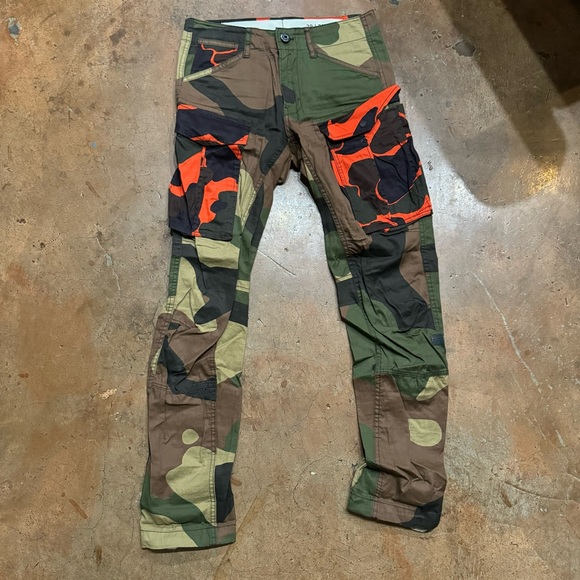 G-Star | Pants | Gstar Nwot 2tone Camo Cargo Pants Rovic Mix 3d Tapered ...